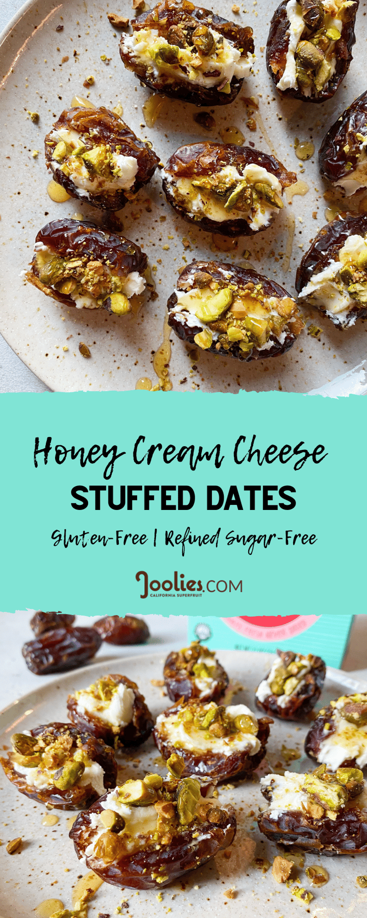 Honey Cream Cheese Stuffed Dates