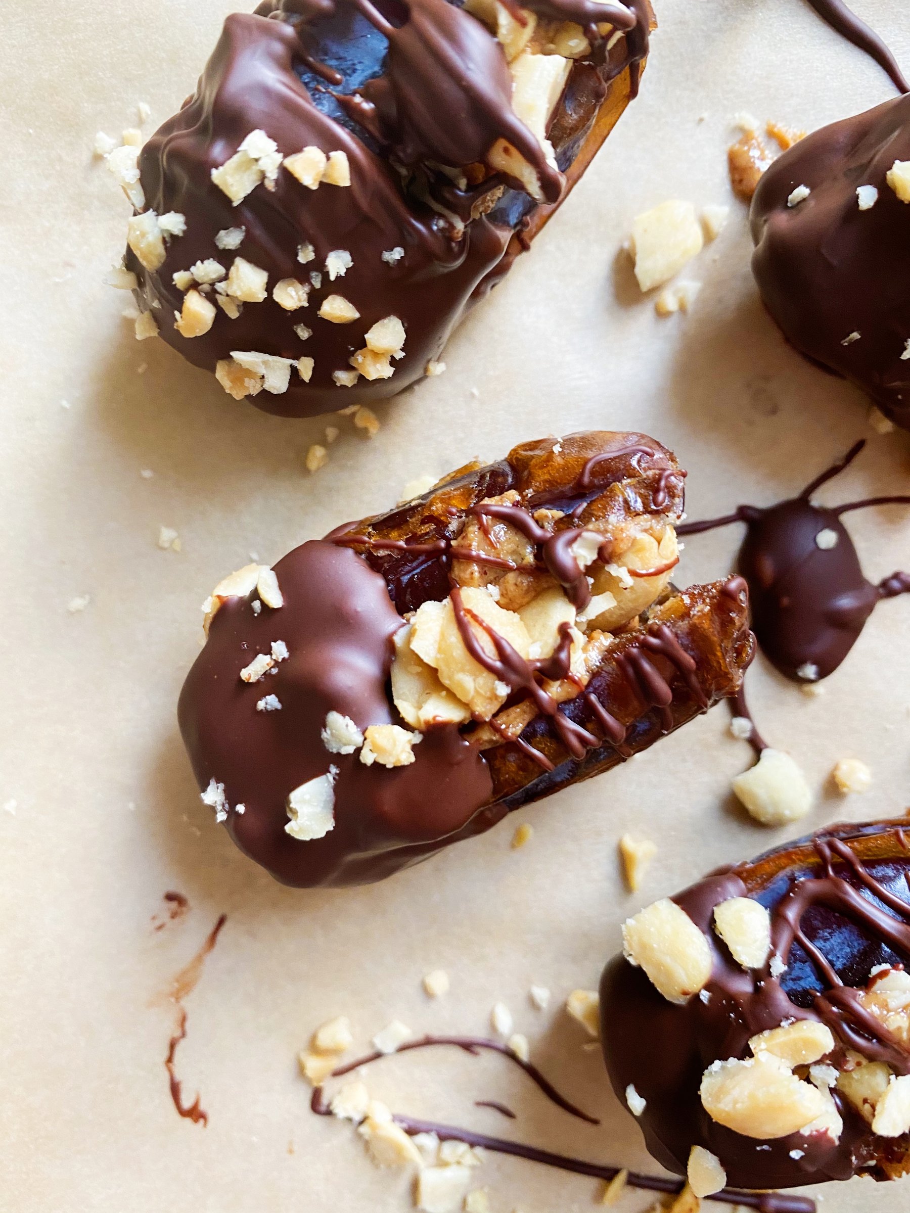 Snickers Stuffed Dates