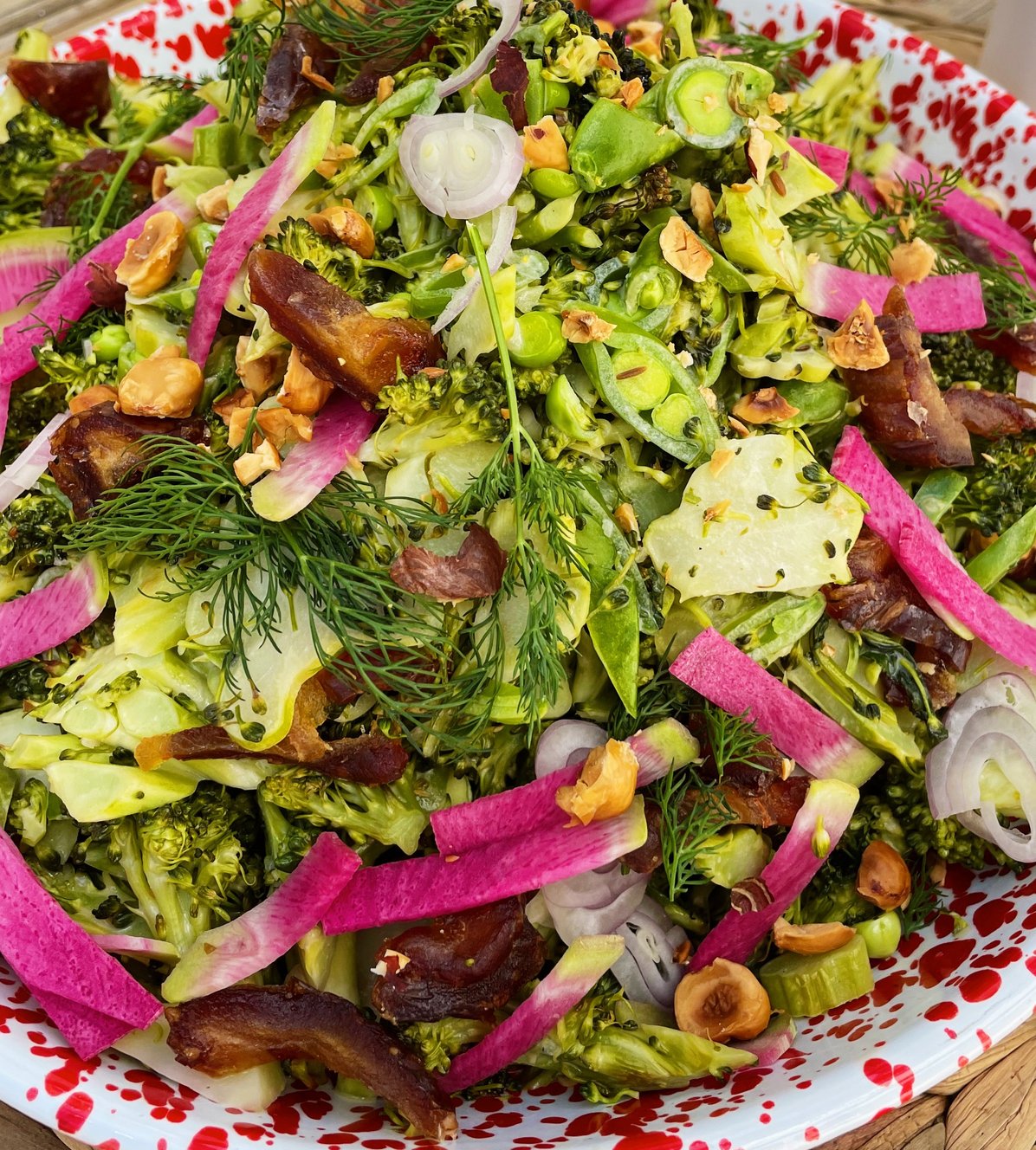 Broccoli Date Spring Chop Salad